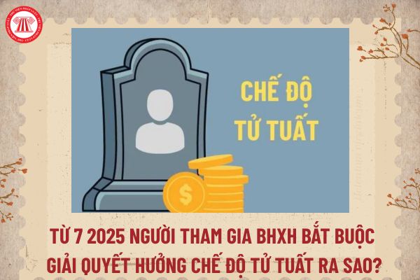 Từ 7 2025 người tham gia BHXH bắt buộc giải quyết hưởng chế độ tử tuất ...