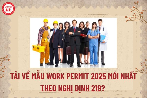 Tải về mẫu work permit 2025 mới nhất theo Nghị định 219? Hồ sơ đề nghị ...